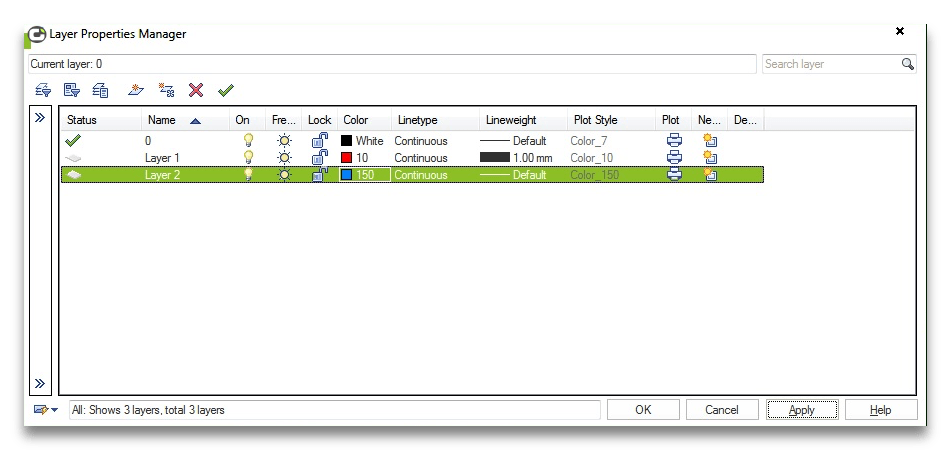 Compreender a Layer 0, ByLayer e ByBlock no LusoCAD - LusoCAD