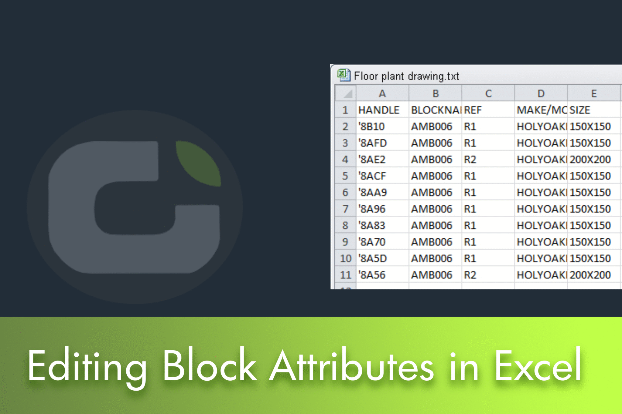How to edit block attributes in Microsoft Excel - LusoCAD